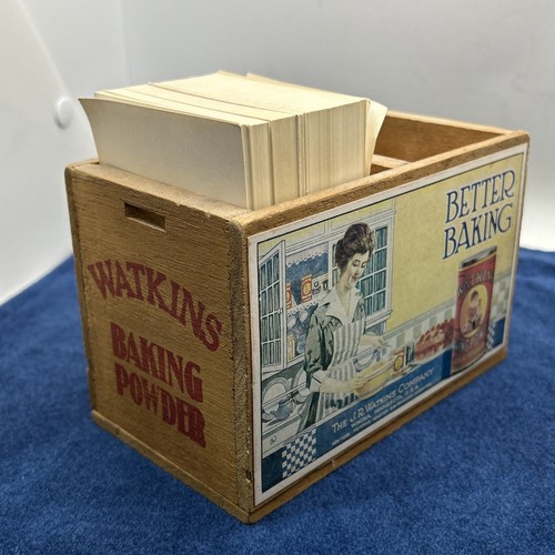Vintage Watkins Baking Powder Wooden Crate Bristol Craft Mfg Farm 6x3 ...