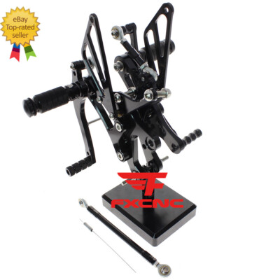 For Yamaha YZF R6 1999-2002 CNC Rearset Footrest Footpegs Adjustable ...