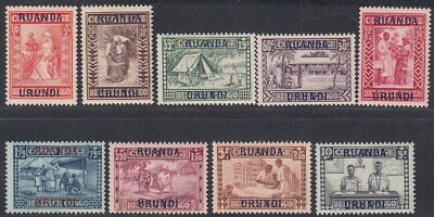 Rwanda Urundi 1930- Belgian Colony - MNH . Bel. Cat.Nr.: 81/89.... (EB ...