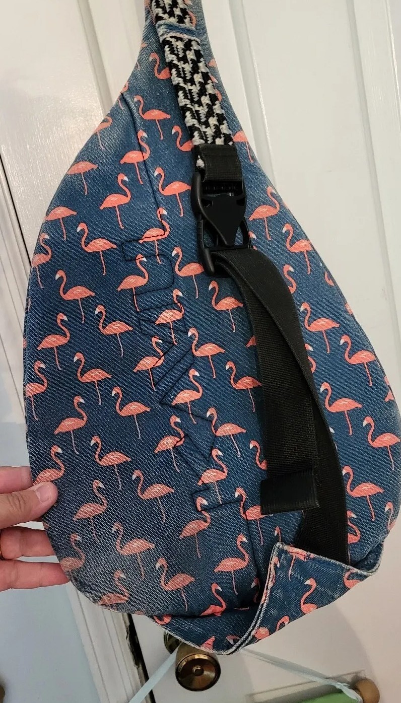 Kavu Rope Sling Bag Backpack Flamingo Print | eBay