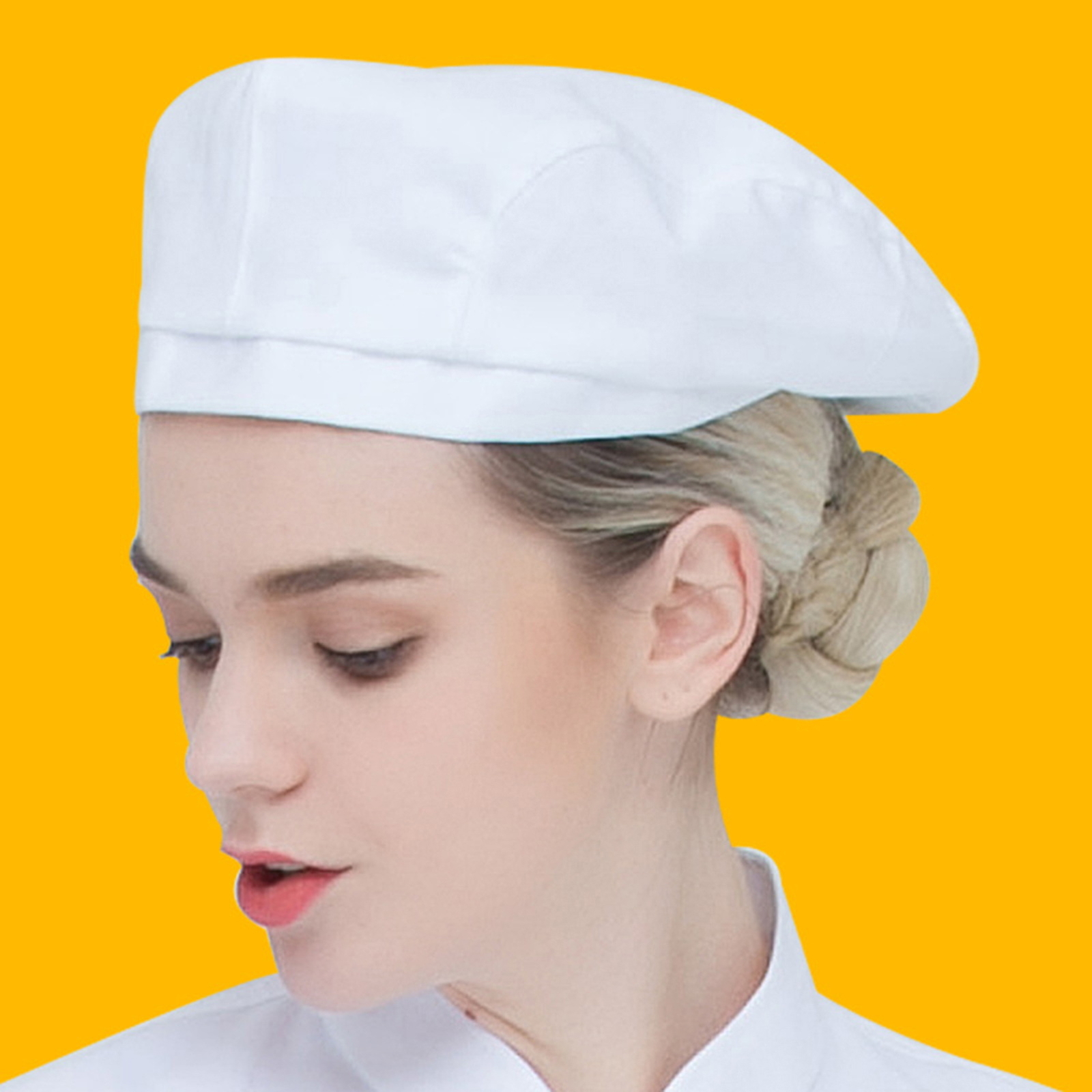 Waiter Hat Breathable Catering Contrast Color Chef Hat Hotel | eBay
