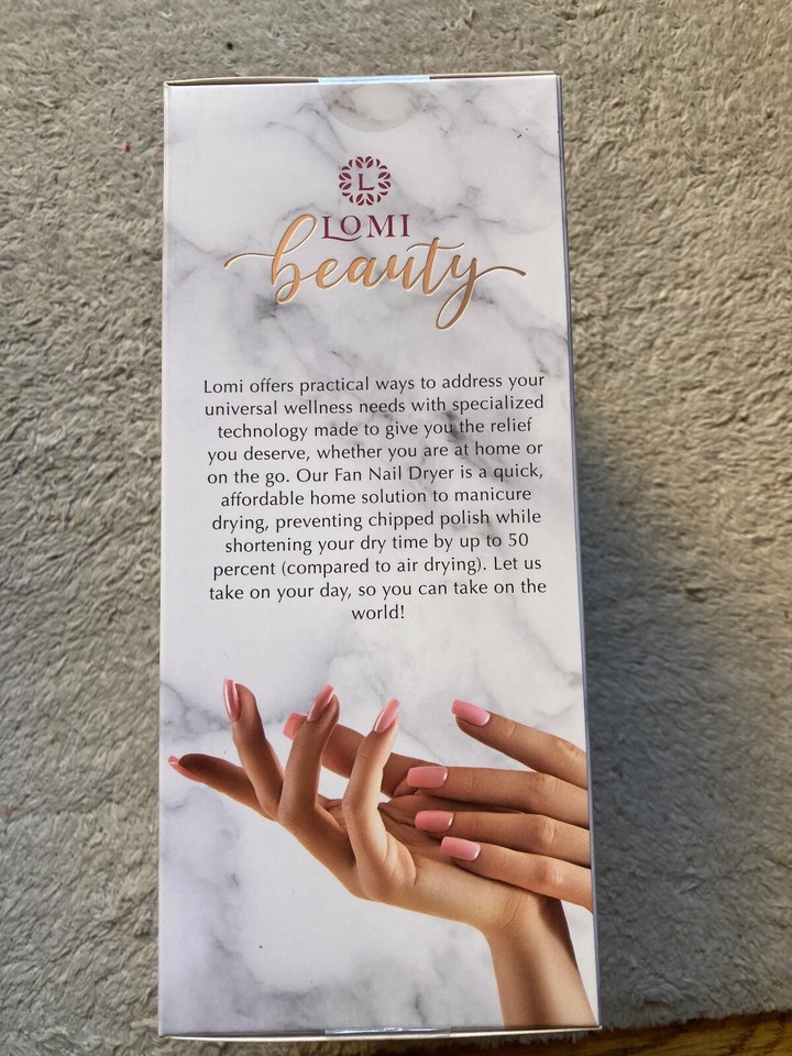 Lomi Beauty Portable Fan Nail Dryer White Beauty Salon At Home - NEW | eBay