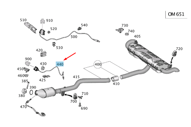 Mercedes-Benz GLC X253 Lambda NOX Oxygen Sensor OEM A0009050208 for ...