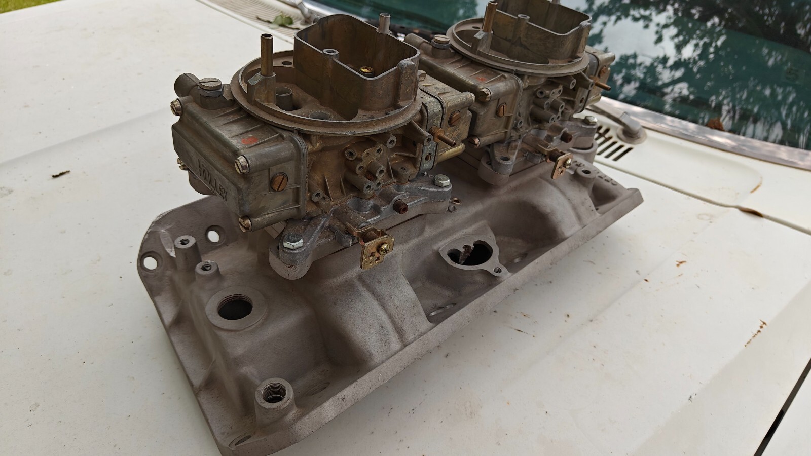 Offenhauser AMC Aluminum 2x4 Dual Quad Intake Manifold Offy 5785 for ...