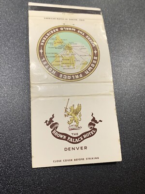 Vintage Colorado Matchbook: “The Brown Palace Hotel” Denver, CO | eBay