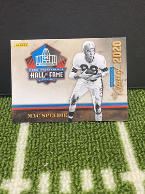 Mac Speedie 2020 Panini Pro Football Hall of Fame Card Cleveland Browns ...