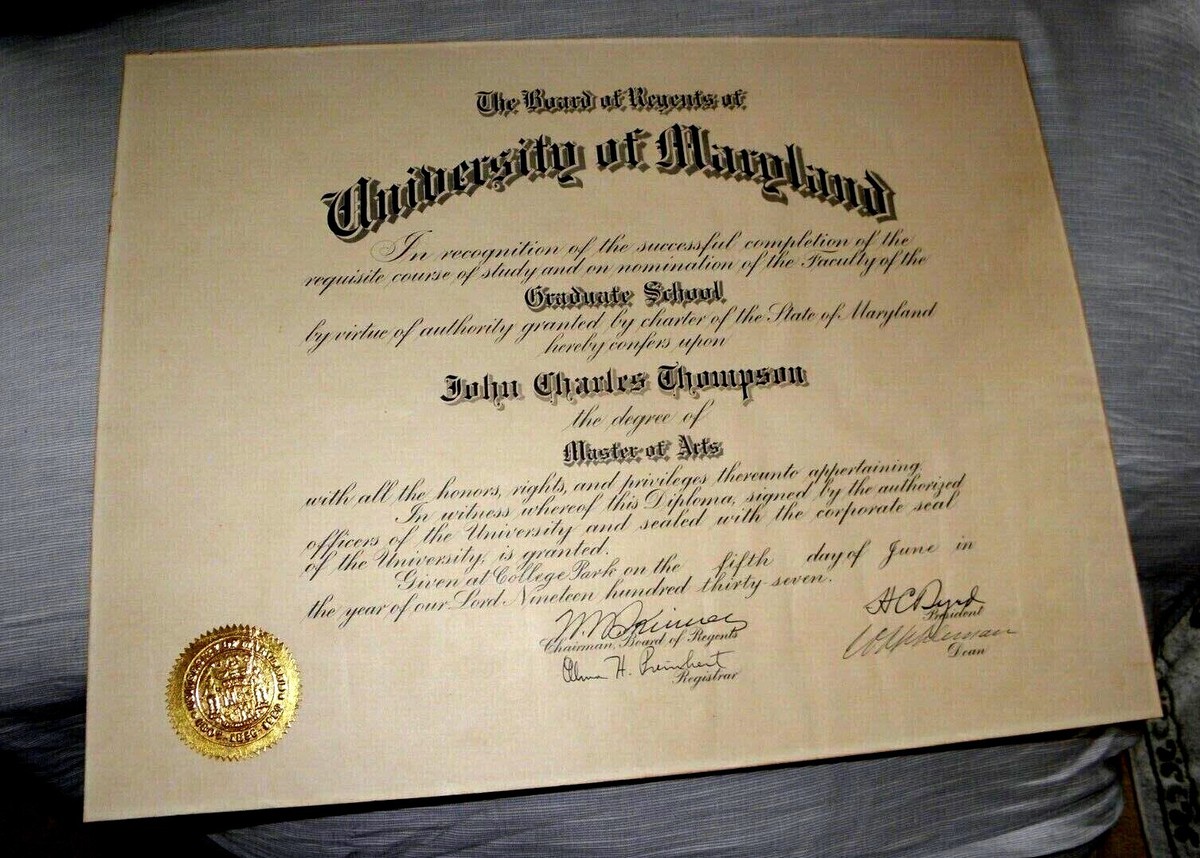 University Of Maryland University College Diploma