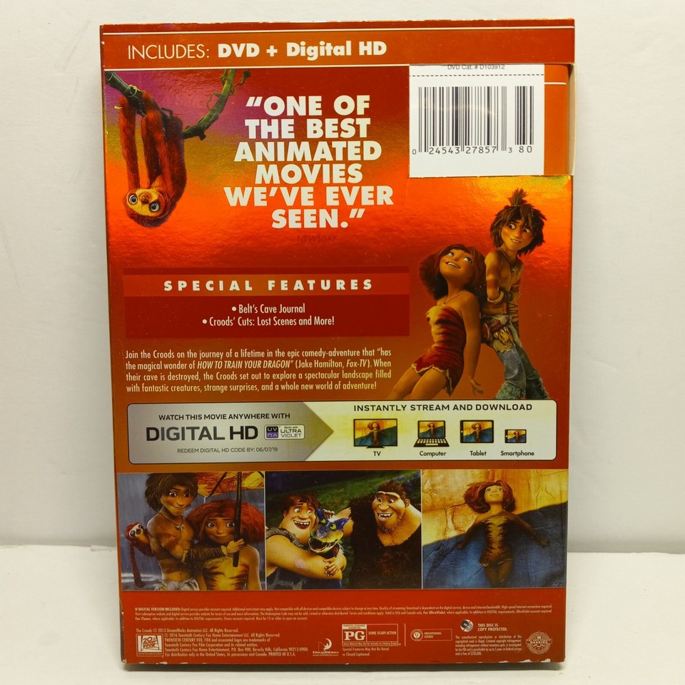 The Croods (DVD) Dreamworks Animated 2016 | eBay