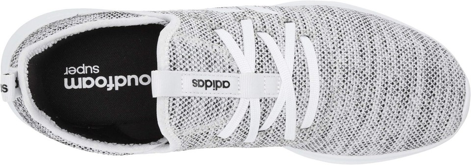 Adidas women's Cloudfoam Pure Running Shoe Size 6 M DB0695 Gray/White ...