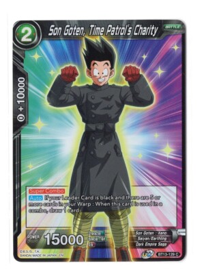 Dragonball Card - (NM) Son Goten, Time Patrol's Charity BT13-129 Foil ...