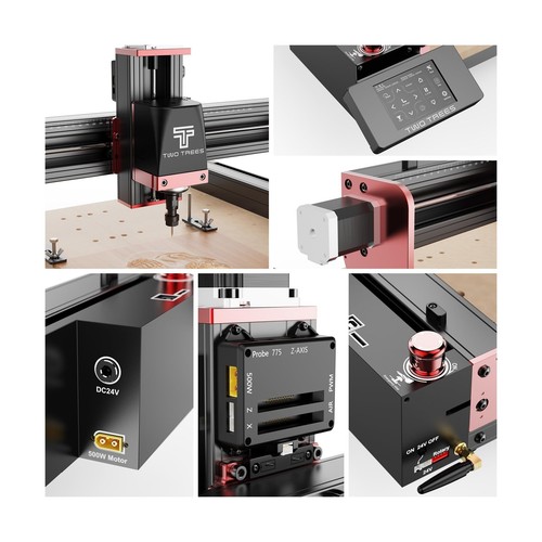 Twotrees TTC450Pro CNC Router Machine Upgraded 3-Axis Engraving 775 ...