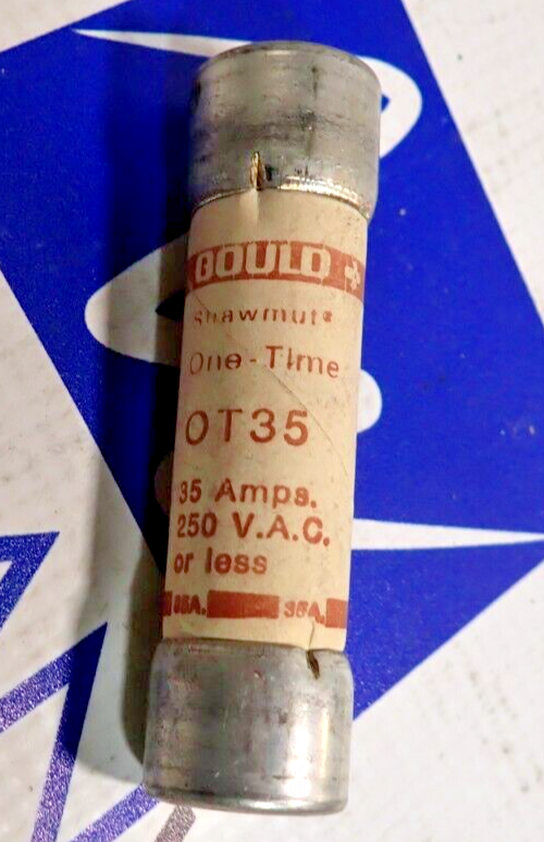 LOT OF 3 Gould Shawmut OT35 35 Amp 250 VAC Class K5 One-Time Fuse | eBay