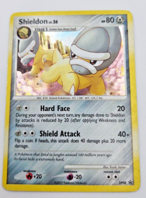 Shieldon DP08 Holo Rare Black Star Promo Pokemon Card LP | eBay