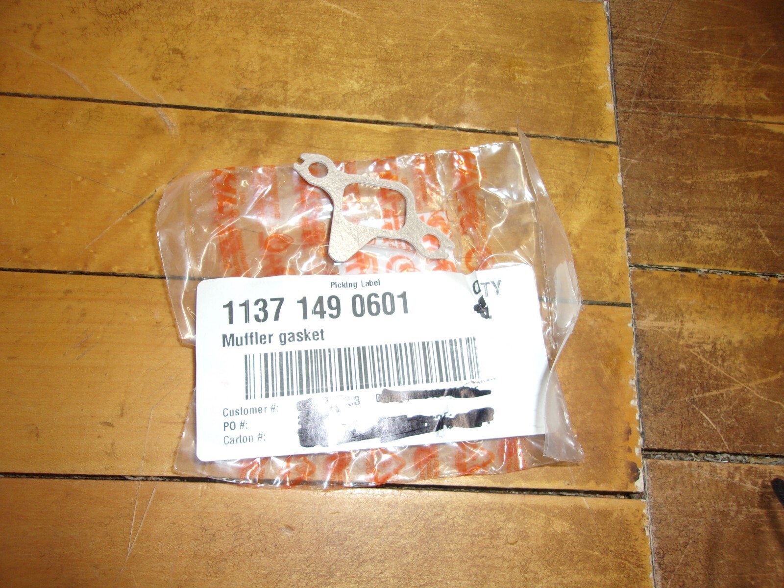 Stihl OEM MS193T Exhaust Muffler Gasket MS 192T 194T 1137-149-0601 #GM ...