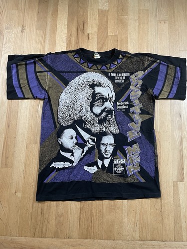 Vtg 90s Kacy World Colors Positive Men Black History Single Stitch T ...