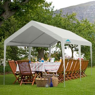 ADVANCE OUTDOOR 10'X20' Heavy Duty Carport Shed Car Canopy Garage ...