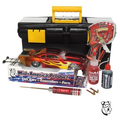 MIDSS332 - 1/24 BOSS 2 DRAG SLOT CAR STARTER SET - 1 OHM CONTROLLER ...