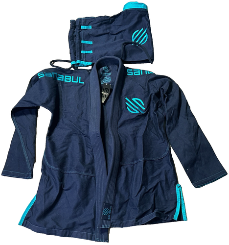 SANABUL GI SET PANTS & TOP Kimono SZ A2 Blue JU-JITSU MARTIAL ARTS NWT ...