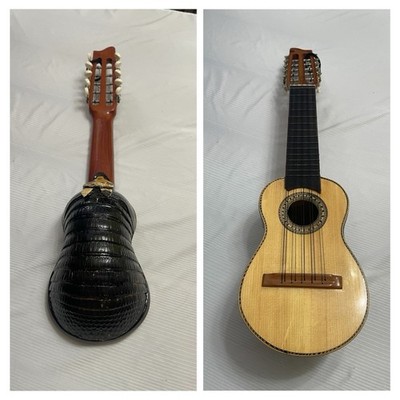 Vintage Handmade South American 10 String Charango Armadillo Shell ...