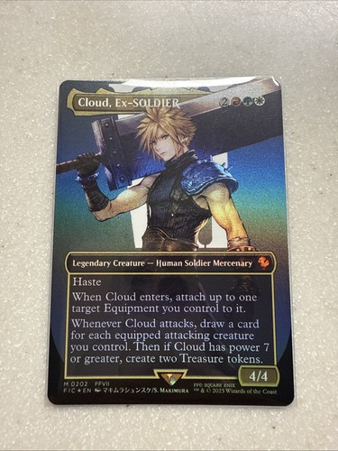 Cloud, Ex-SOLDIER (Borderless) Commander: Final Fantasy Foil | eBay