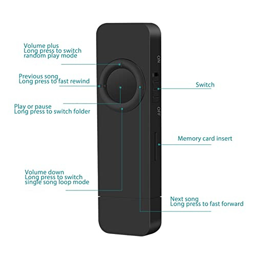 USB MP3 Player,Portable HiFi Lossless Sound Music Player with 8G Memory ...