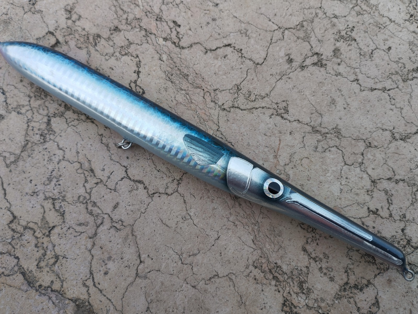 Spasm Needlefish Lure Salt Water Handmade Blue Gray 20cm (8inc) | eBay