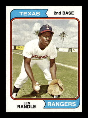 1974 Topps #446 Len Randle Texas Rangers EX-MT+ Baseball Card *G56 | eBay