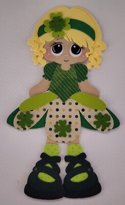 March Calendar Girl Blonde Hair. Scrapbook, Card making Paper Piecing ...