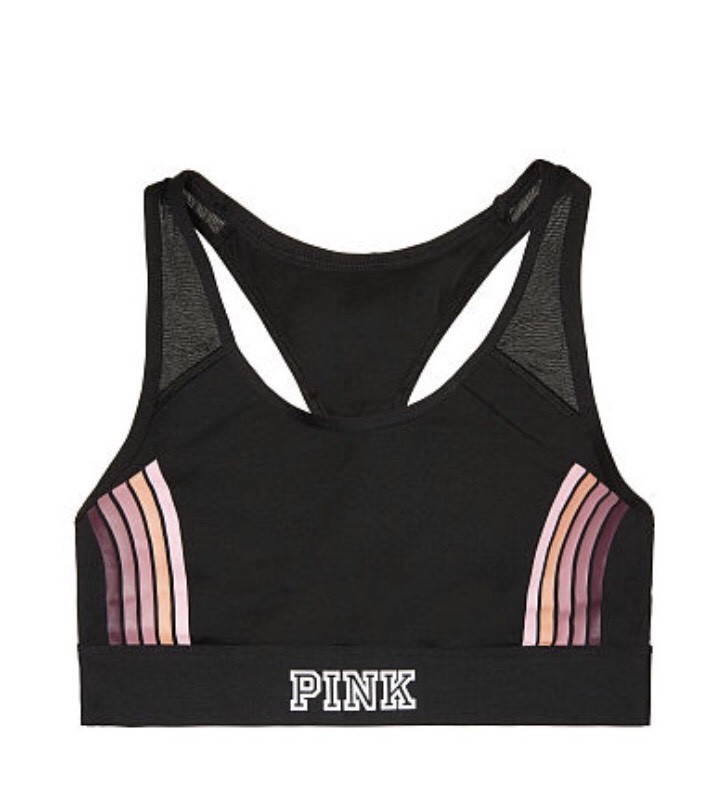 Victoria's Secret PINK Ultimate Racerback Sports Bra & Gym Pants Size ...