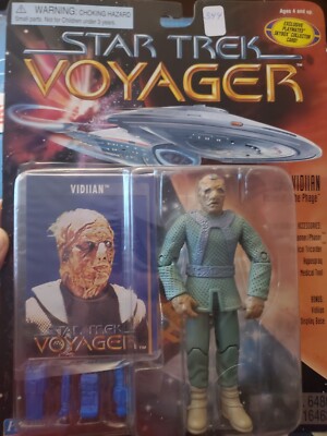 VTG 1996 Playmates Star Trek Voyager Figure + Skybox Card: The Vidian ...