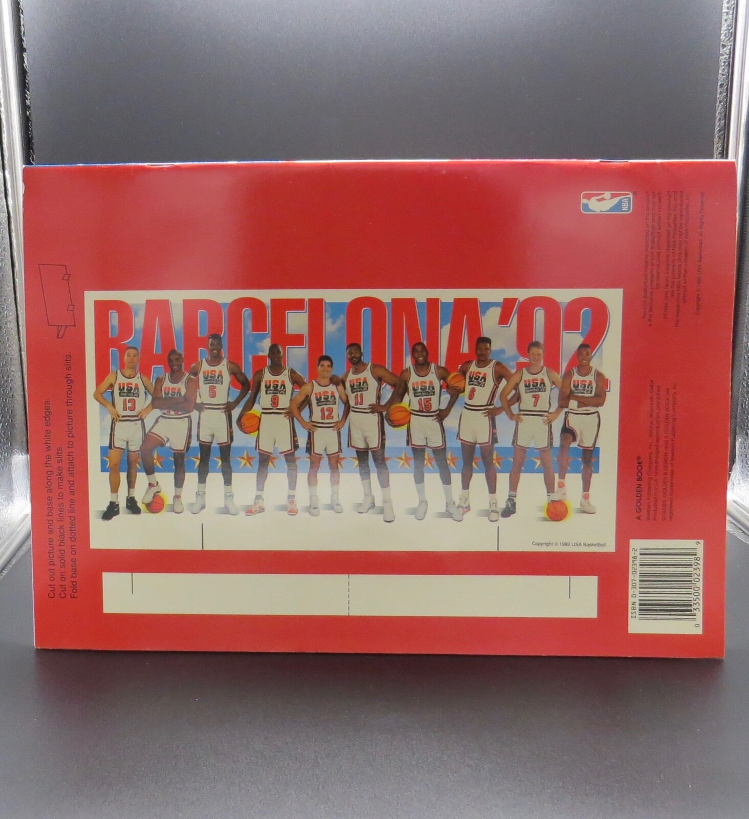 Vintage "92 DREAM TEAM USA Olympic Basketball Sticker Book Johnson Bird ...