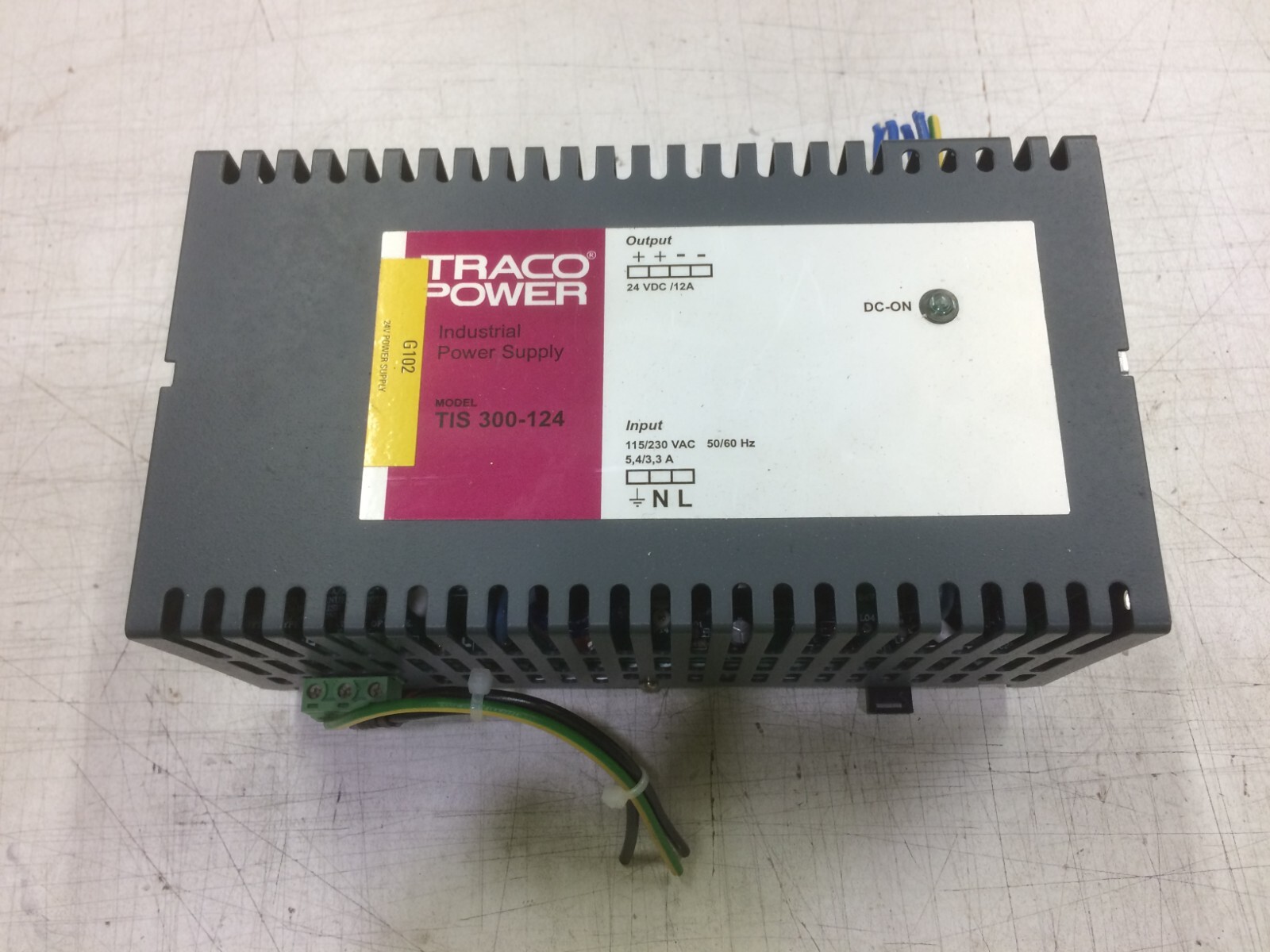 TRACO Power Supply 24 Volt 12 Amp TIS 300-124 TESTED-100% GOOD ...