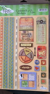 FLAIR DESIGNS Cardstock Pet Stickers 8.5"x12" Kitty Cat Puppy Dog | eBay