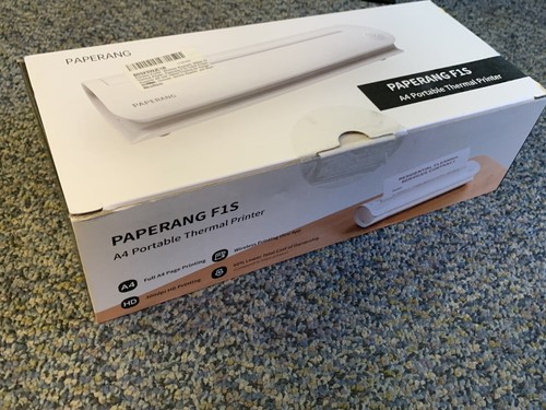 Paperang F1S Portable A4 Thermal Printer 300DPI Wireless New Fast ...