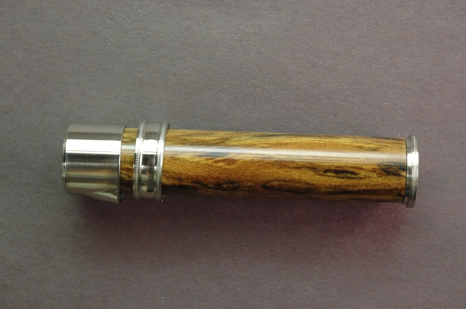 FLY ROD REEL SEAT Spalted Maple 11109 Pocketed NS Slide Band 0.375 ...