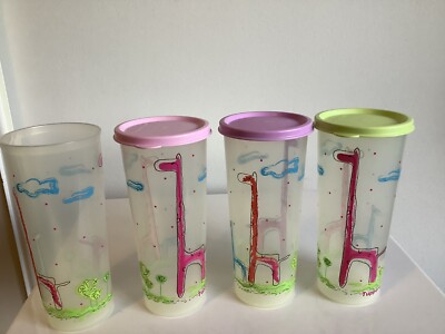 Tupperware Tumblers African Animals Giraffes | eBay Australia