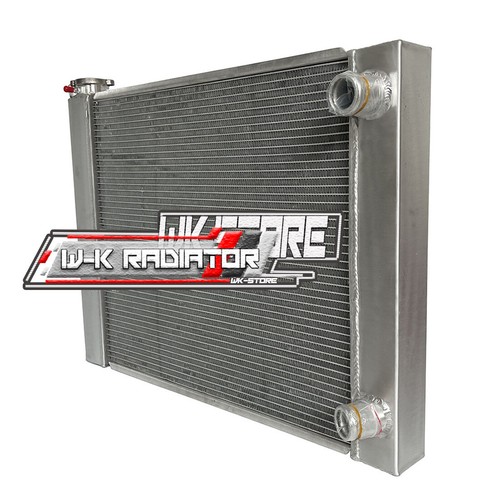 2ROW Aluminum Universal Radiator For 19 x 26 Double Pass Chevy SBC 350 ...
