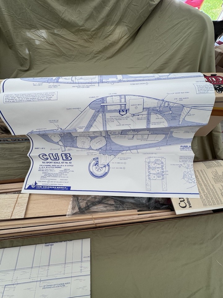 CARL GOLDBERG ANNIVERSARY EDITION PIPER CUB™(Kit #63) RC Model Airplane ...