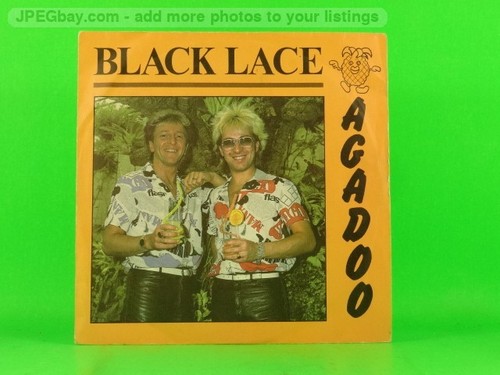 BLACK LACE AGADOO (3) (147) 2 Track 7" Single along with Picture Sleeve ...