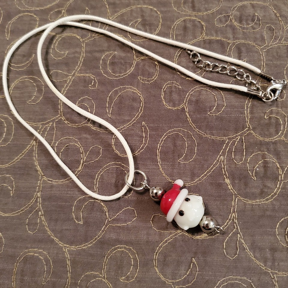 Handmade Upcycled Necklace made from broken jewelry, lampwork glass ...