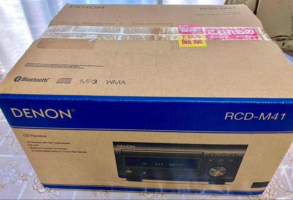 Denon RCD-M41-K Discrete Amplifier CD Receiver AM/FM Radio Tuner Black ...