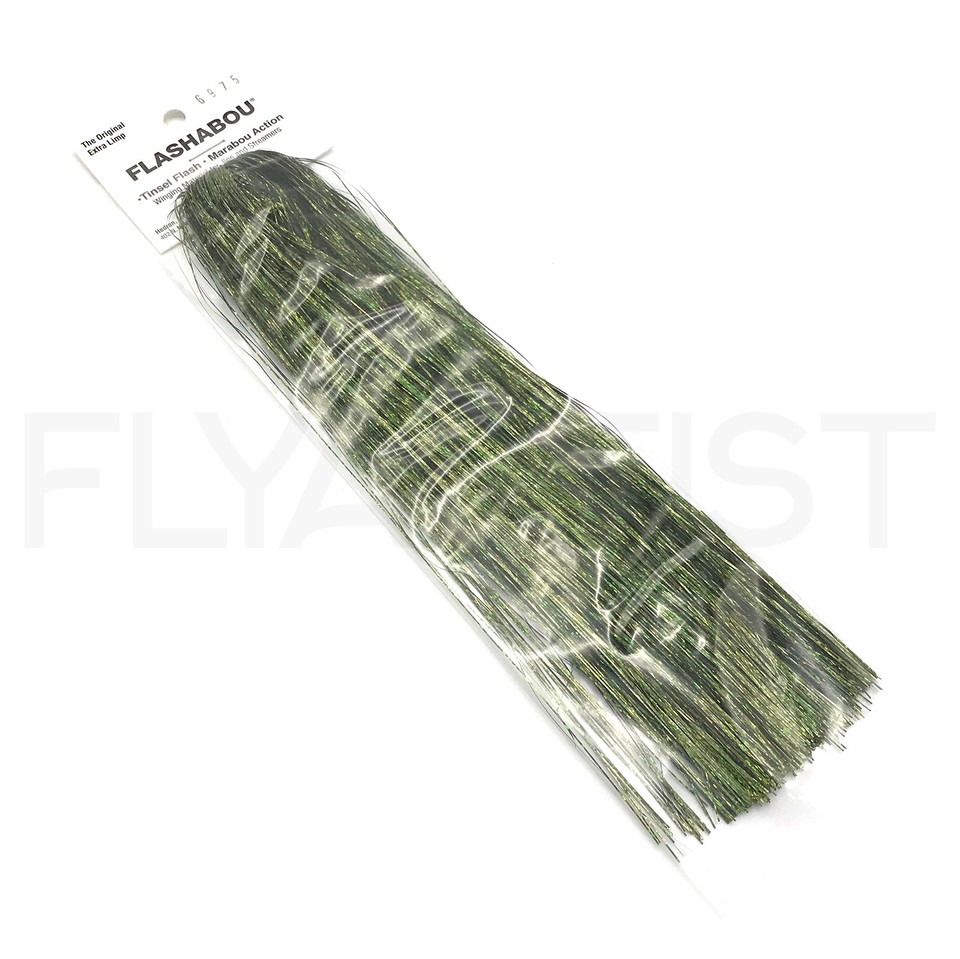HOLOGRAPHIC FLASHABOU - Fly Tying Flash Material Musky Bucktail - 25 ...