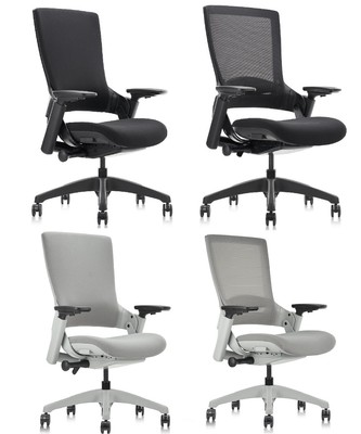 Adjustable Ergonomic Swivel Office Executive Chair 3D Arm Rest Lumbar ...