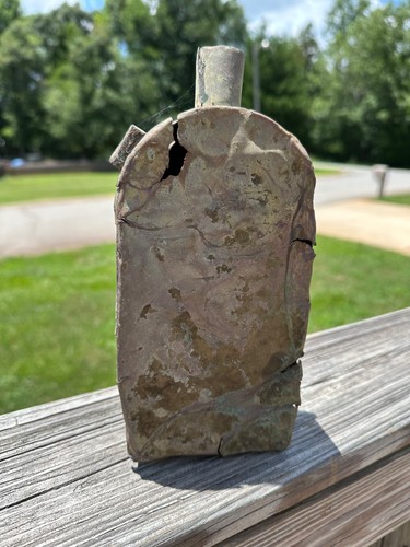 Antique Mining Miners Blasting Explosives Powder Water Flask Canister ...