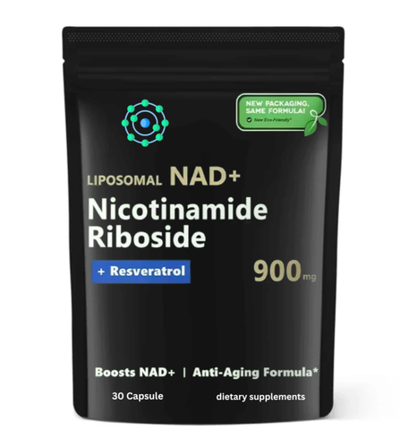 NAD+ Supplément 900mg Nicotinamide Riboside+Resvératrol Anti-Âge 30 ...