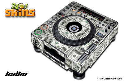Skin Decal Sticker Wrap for Pioneer CDJ 1000 Turntable DJ Mixer Pro ...