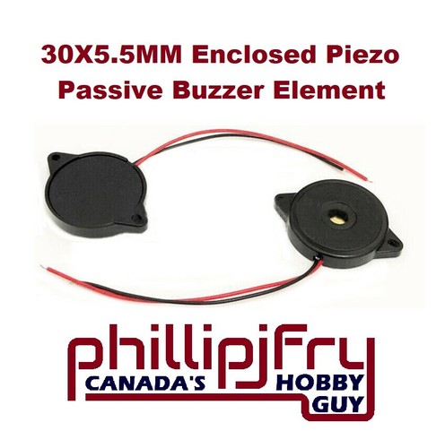 1 PC 30X5.5MM Enclosed Piezo Passive Buzzer Element. Combine Shipping ...