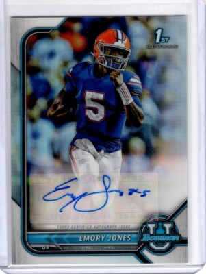 EMORY JOENS 2022 Bowman University 1st Refractor AUTO / AUTOGRAPH | eBay