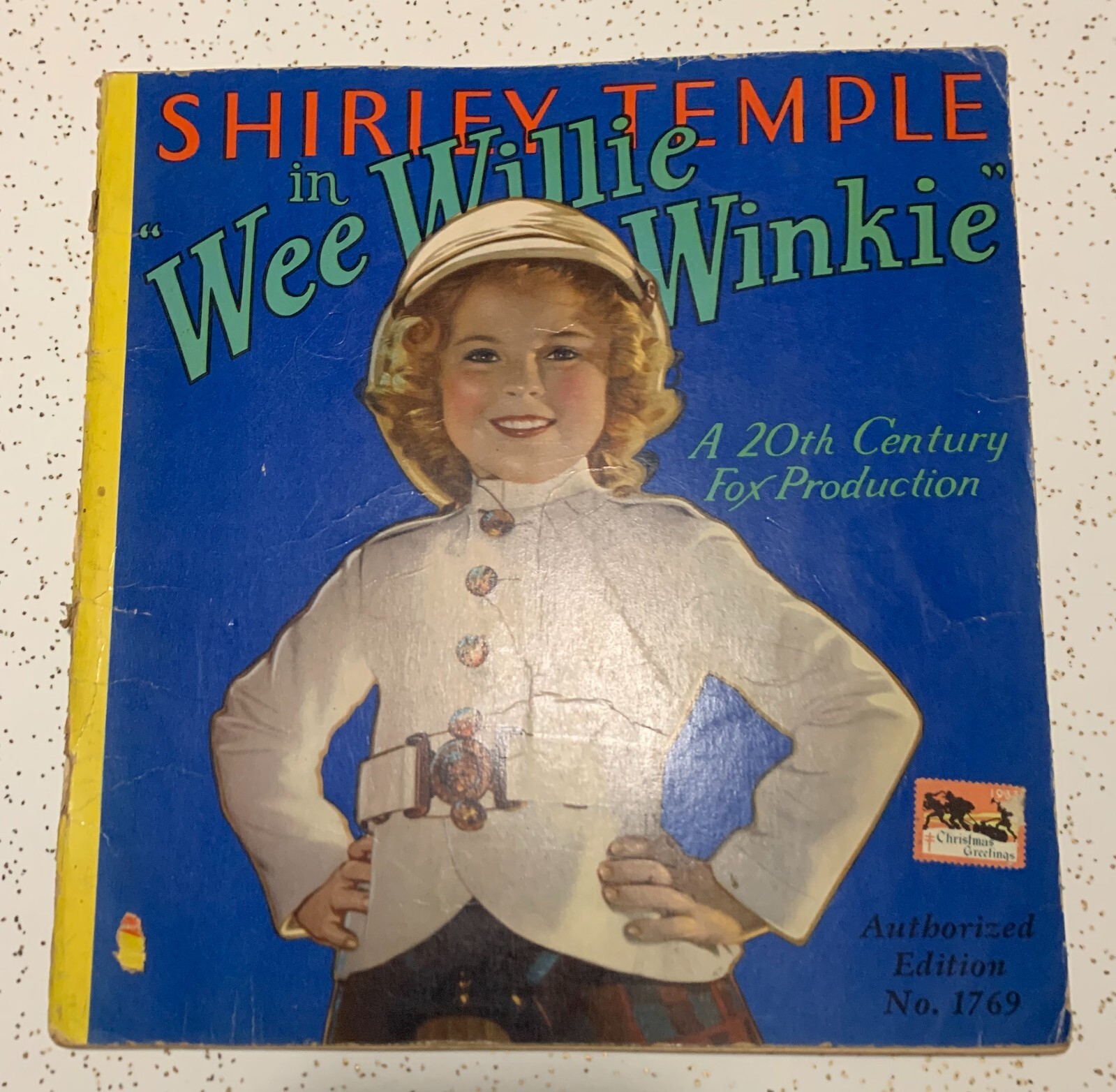 1937 SHIRLEY TEMPLE in Wee Willie Winkie GD+ 2.5 Saalfield #1769 Movie ...