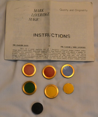 Vintage Magic Trick - " The Clausen Chips" - Mark Leveridge Magic | eBay